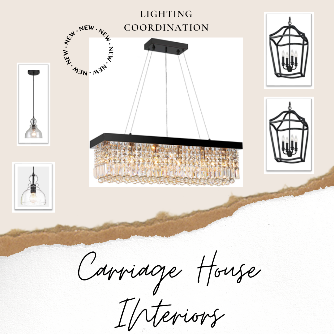 Coordinating Light Fixtures – Carriage House Interiors- Colorado Springs-